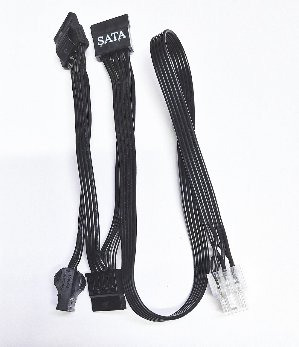 Кабель для модульного блока питания Generic 9pin на 2x SATA + 2 x MOLEX