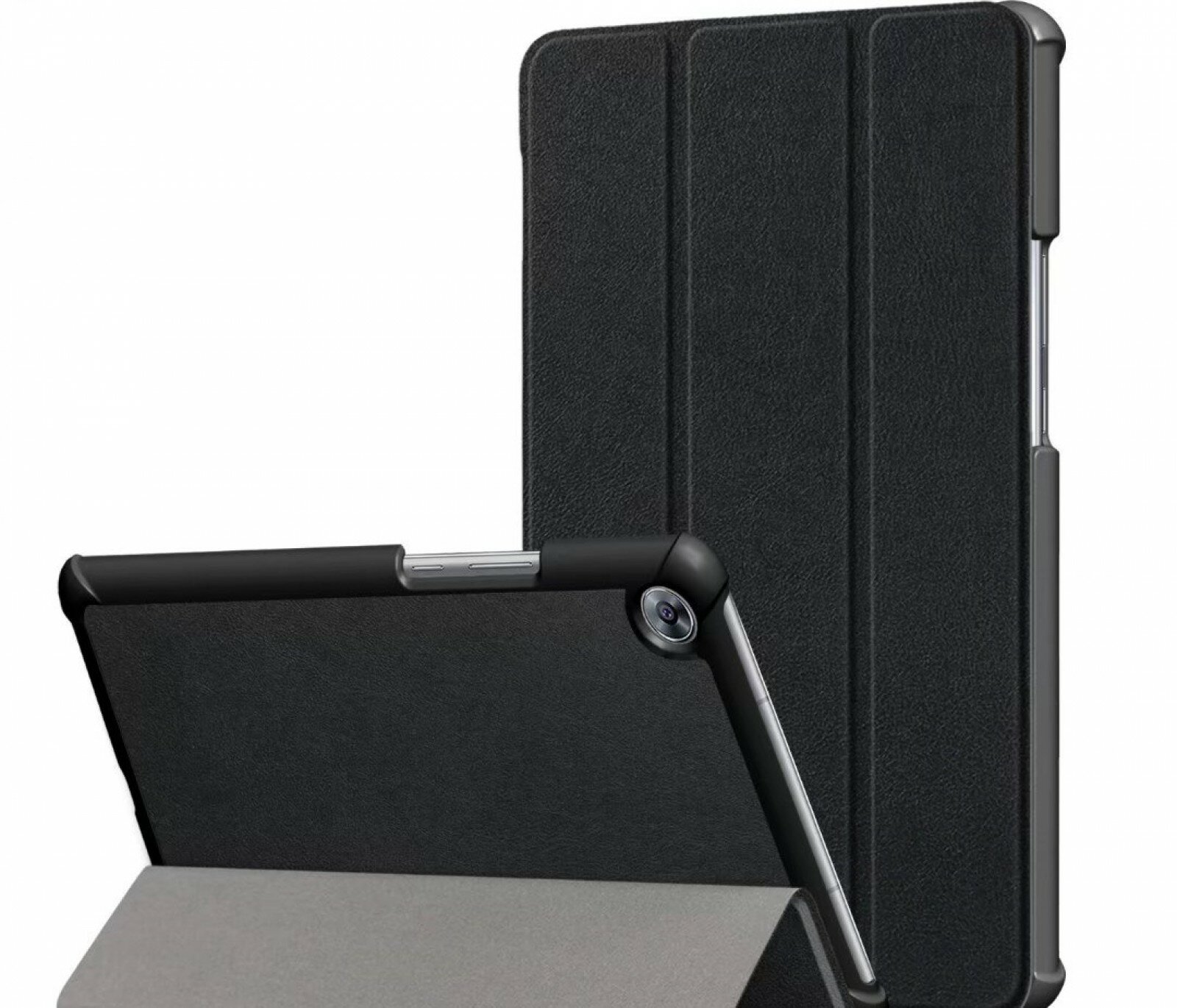 Чехол-обложка MyPads для Huawei MediaPad M5 8.4 тонкий умный с трансформацией в подставку черный