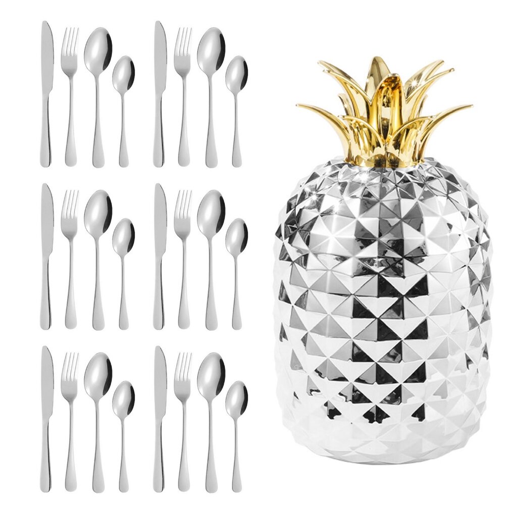 Серебряный набор столовых приборов