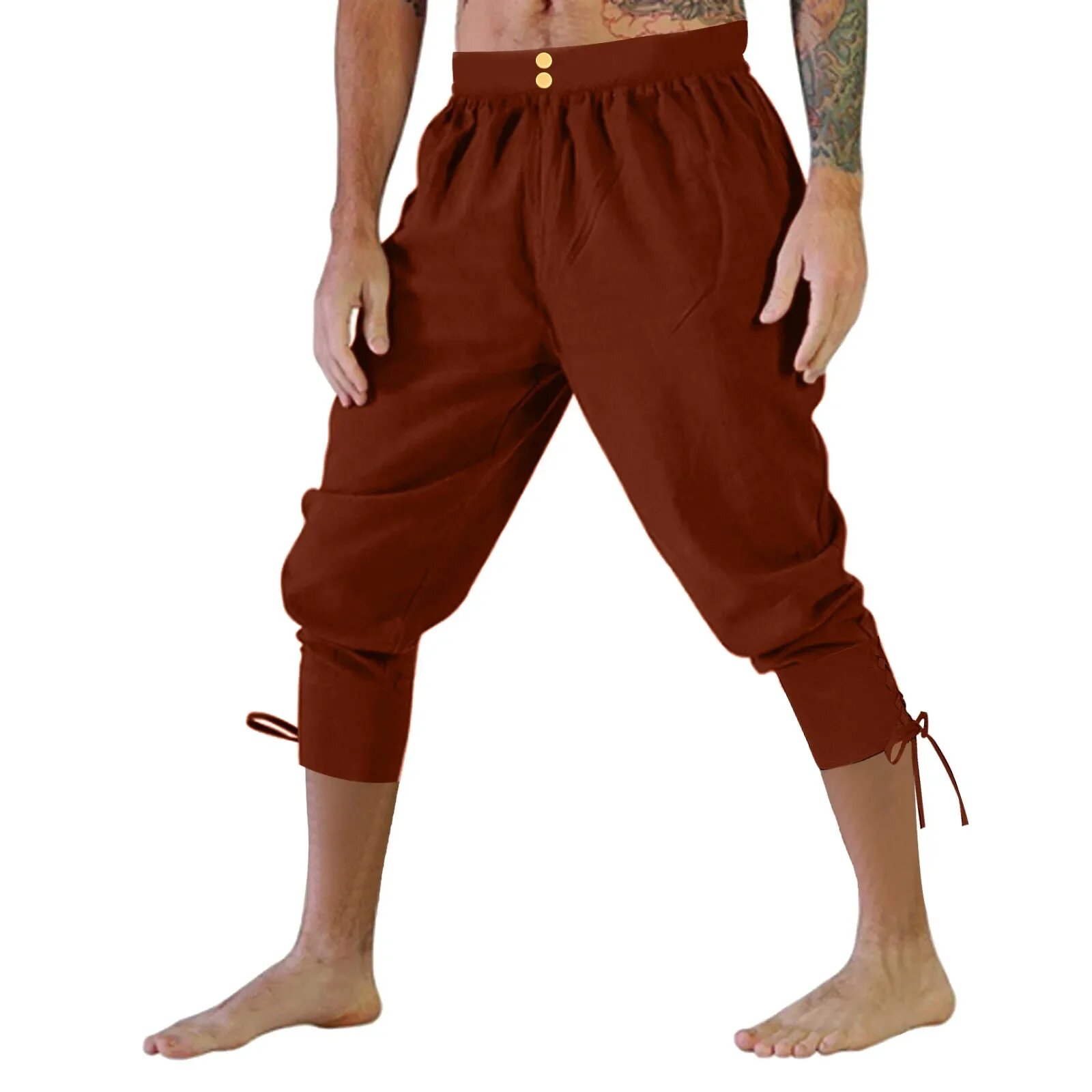 Коричневые укороченные брюки Viking XXXL Brown A