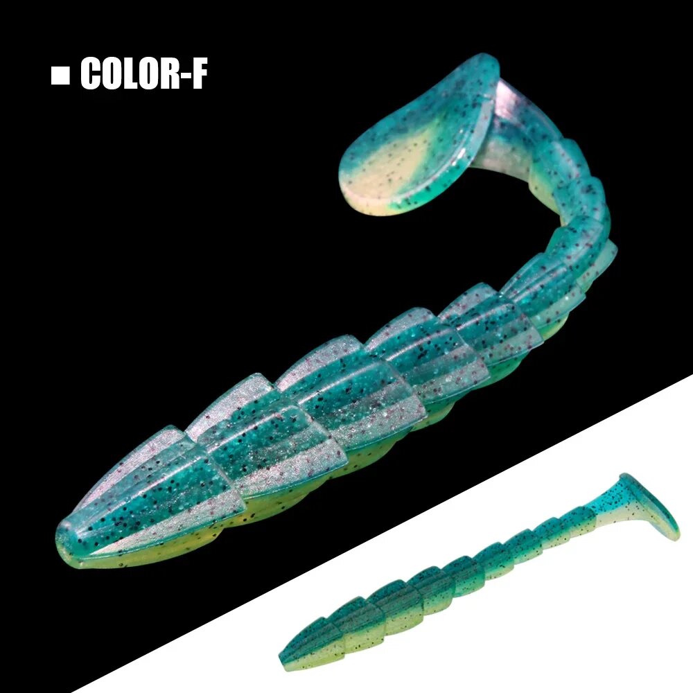 Мягкая приманка Spinpoler Breaker Color-F, 7 см, 10 шт