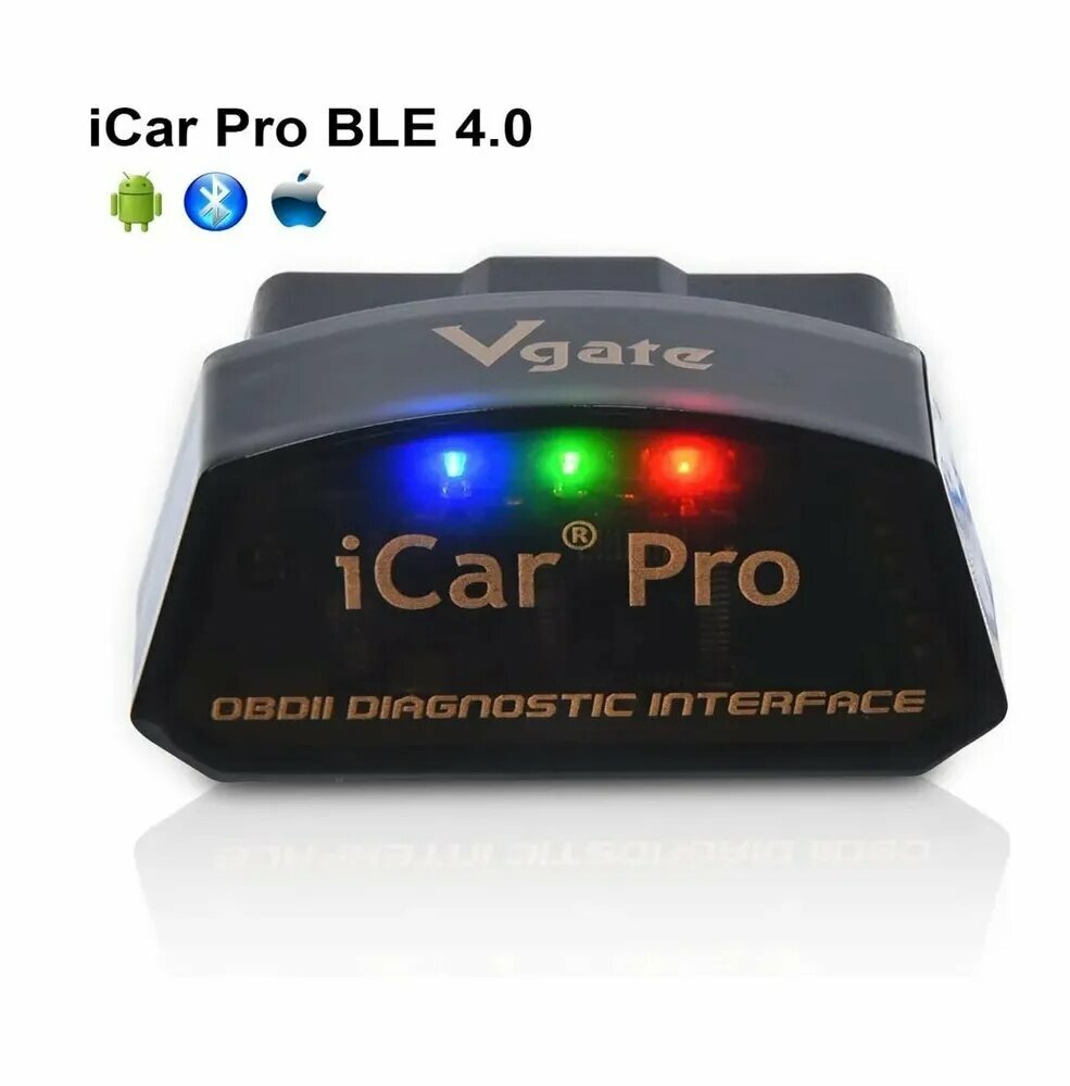Автосканер диагностический Vgate iCar Pro ELM327 Bluetooth 4.0 (iOS, Android) v2.3, OBD 2 адаптер