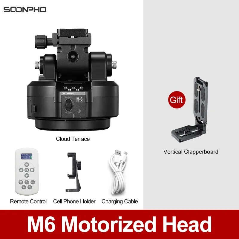 SOONPHO M4 M6 моторная головка штатива