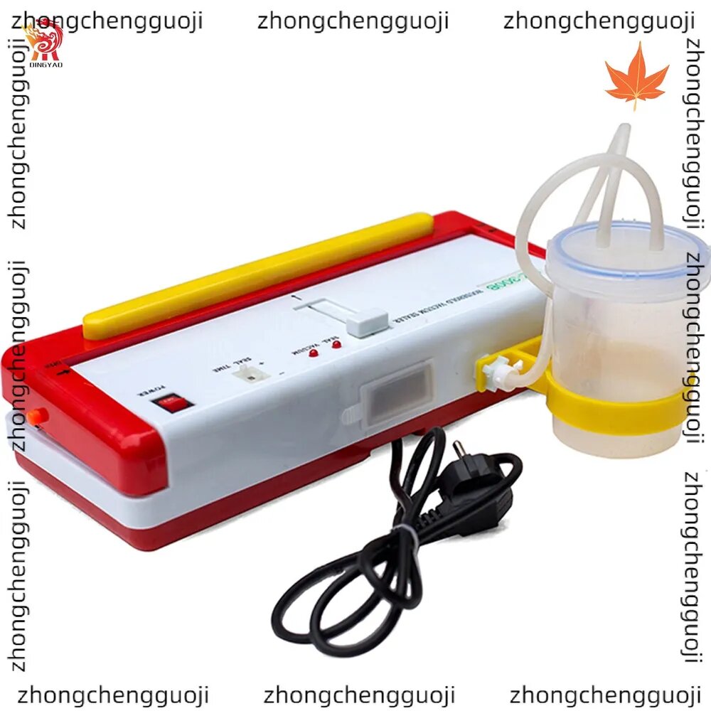 Вакуумный упаковщик DZ-300B Ding Yao для пищевых продуктов, красный, пластик