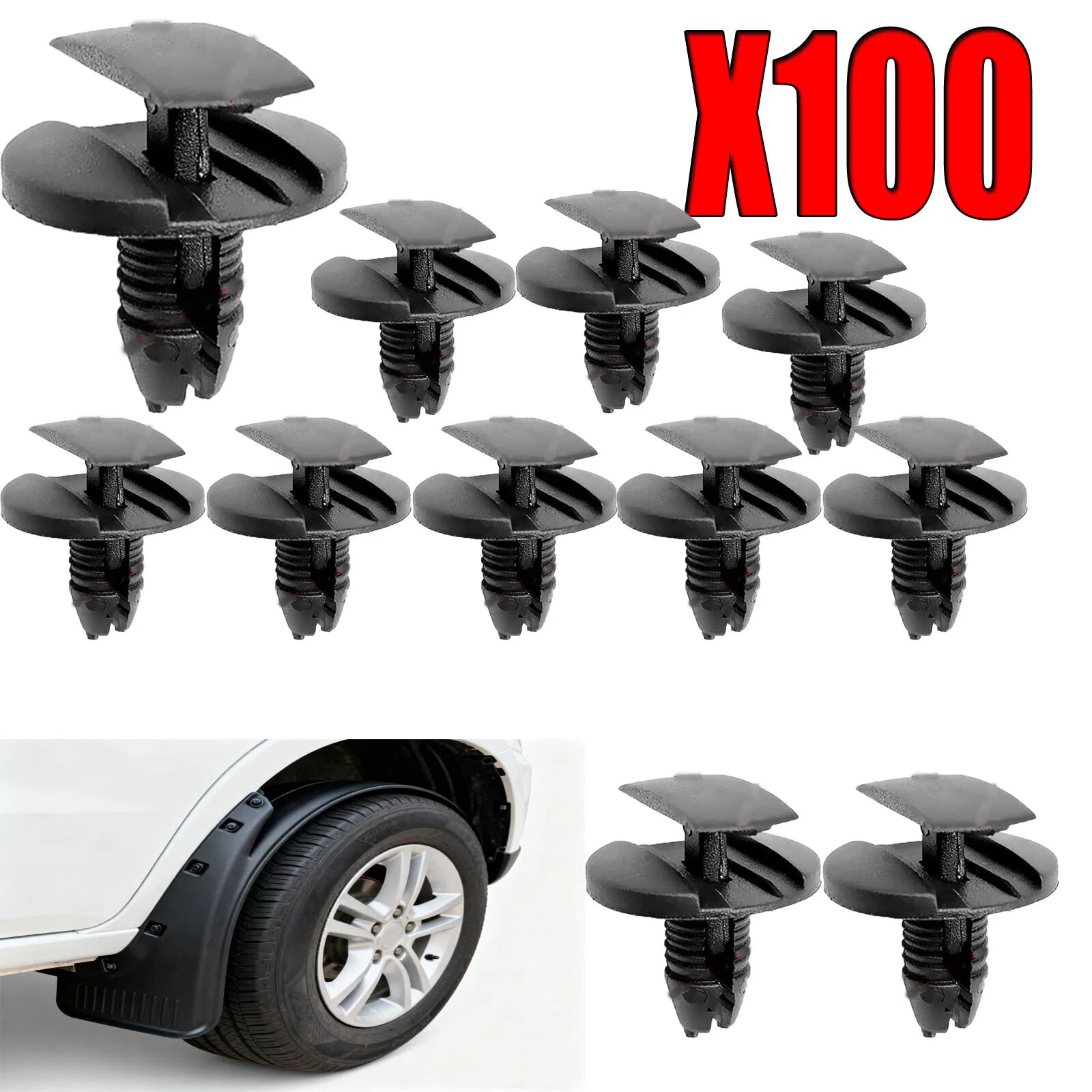 Заклепки бампера для PEUGEOT Citroen 206 207 307 308, 100шт