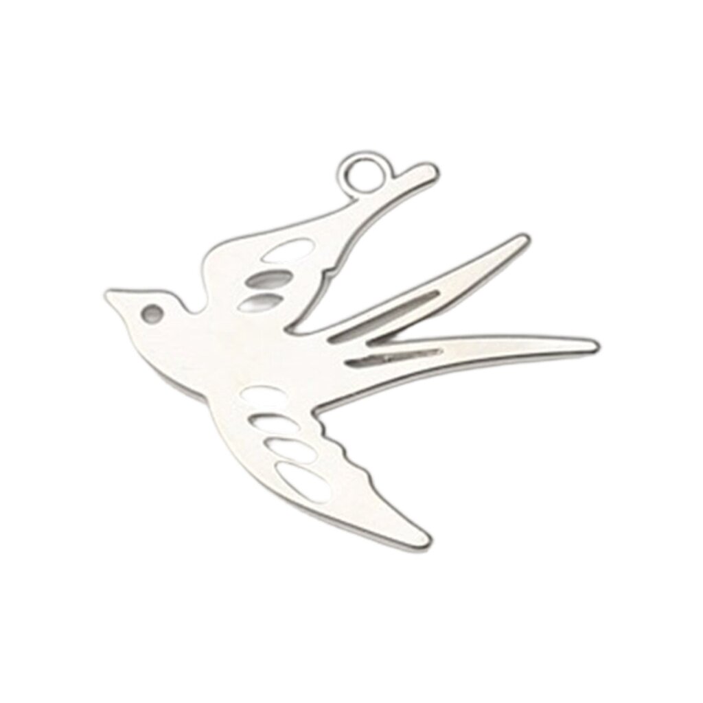 Элегантная Ласточка Птица Ажурный Шарм Кулон Из Легкого Сплава Ювелирный Компонент Для DIY Ожерелье Серьги Аксессуары