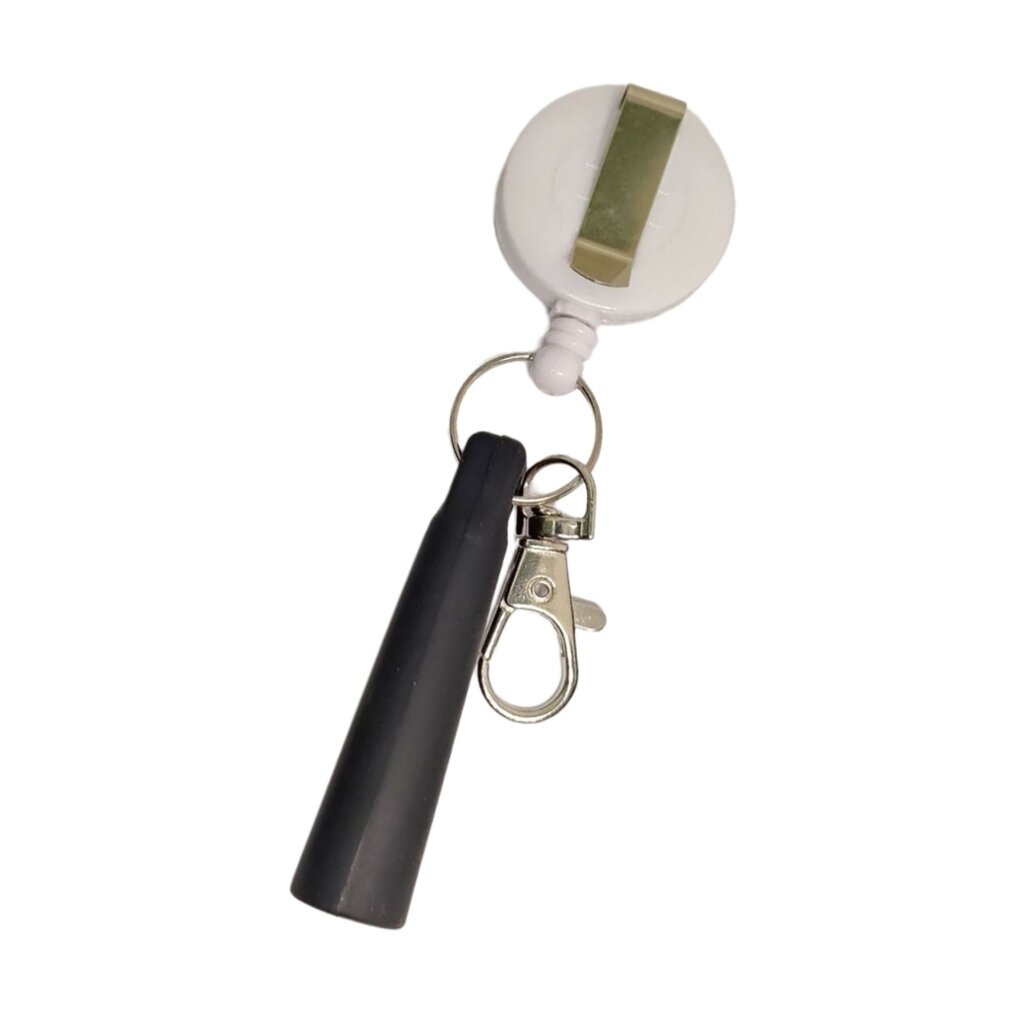 Выдвижной силиконовый чехол для ручки с легко выдвигающейся пряжкой-белый