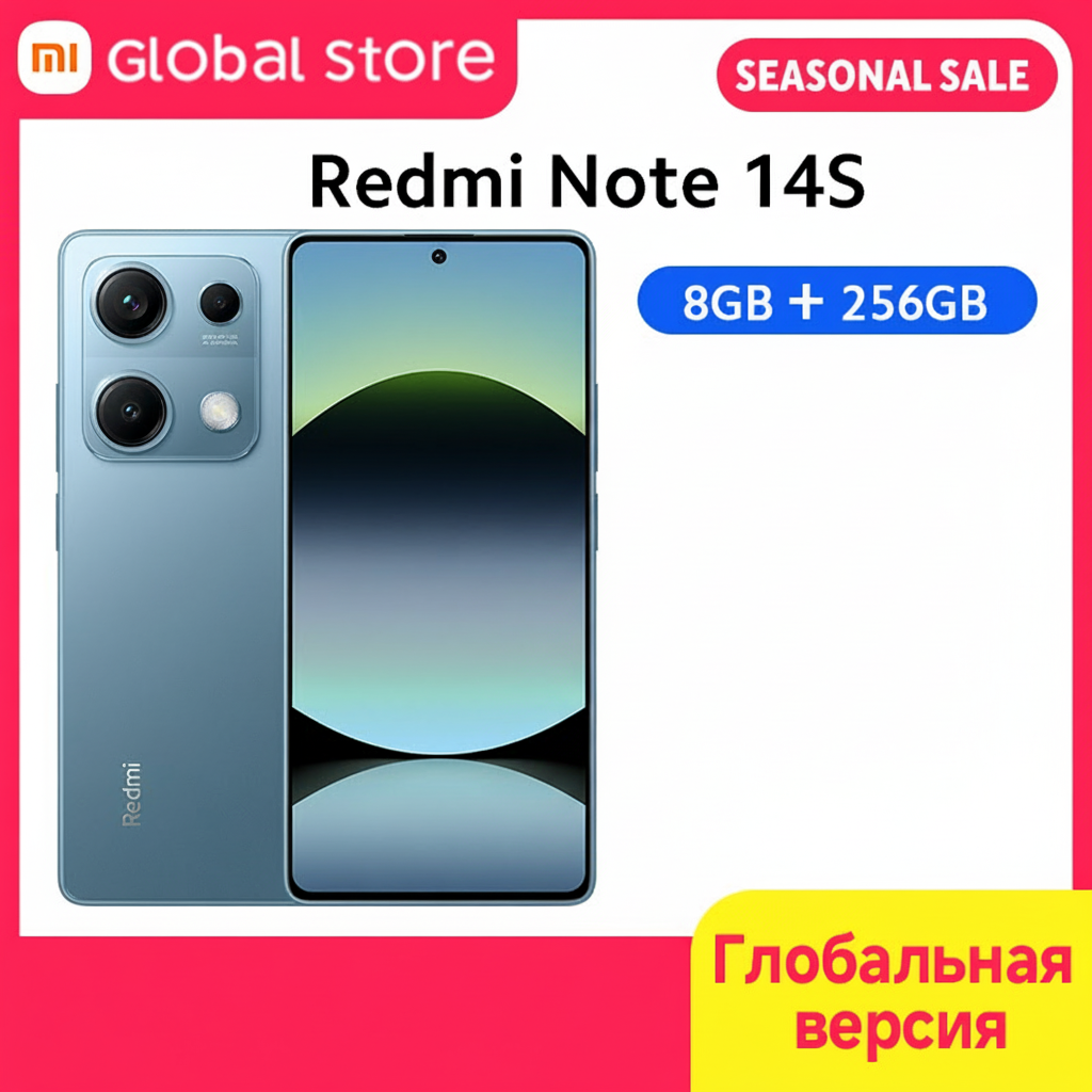 Глобальная версия смартфона Xiaomi Redmi Note Official Standard, Голубой, 8ГБ, 256ГБ, 8GB 256GB Blue
