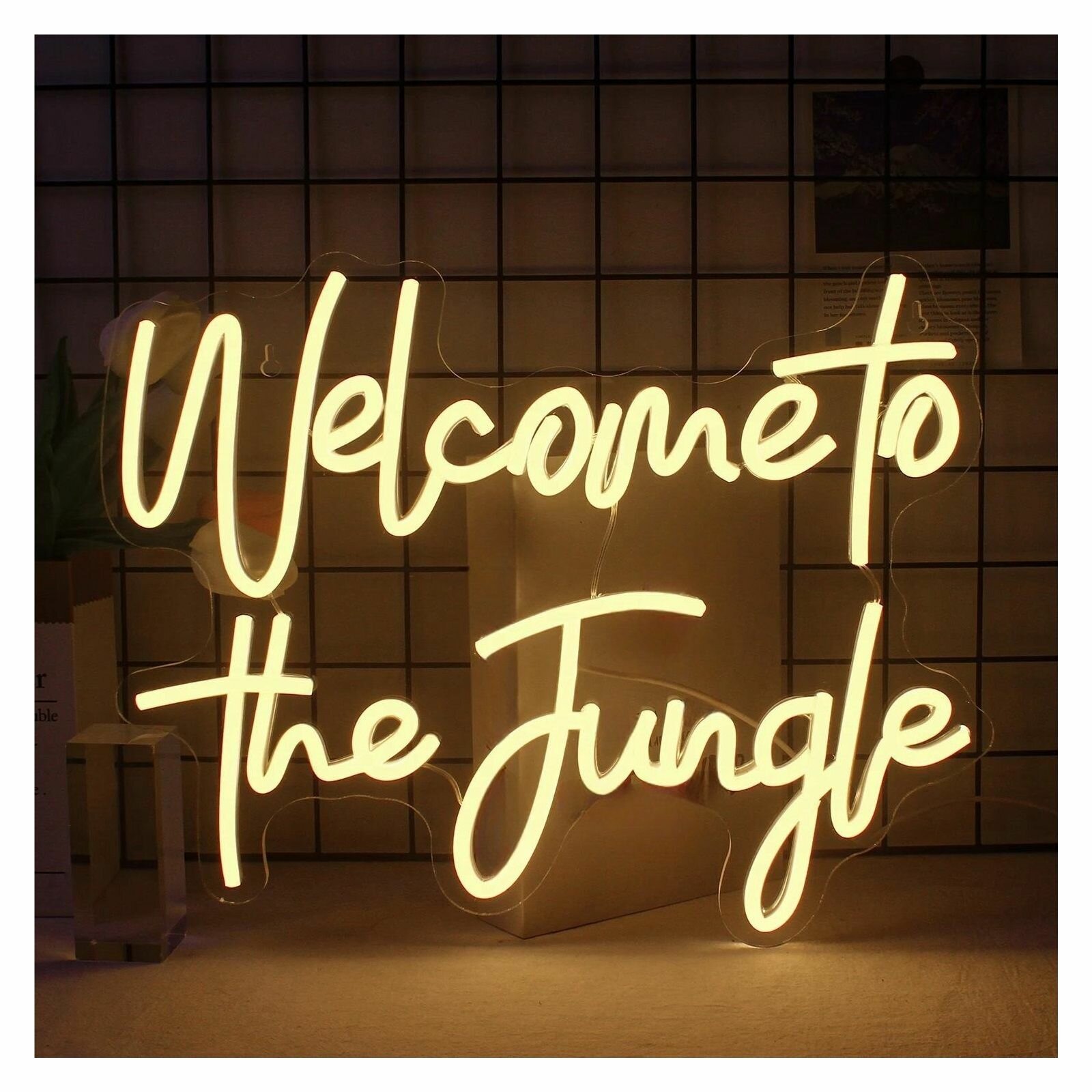 Welcome To The Jungle Декор Неоновой Вывески 42смх33см