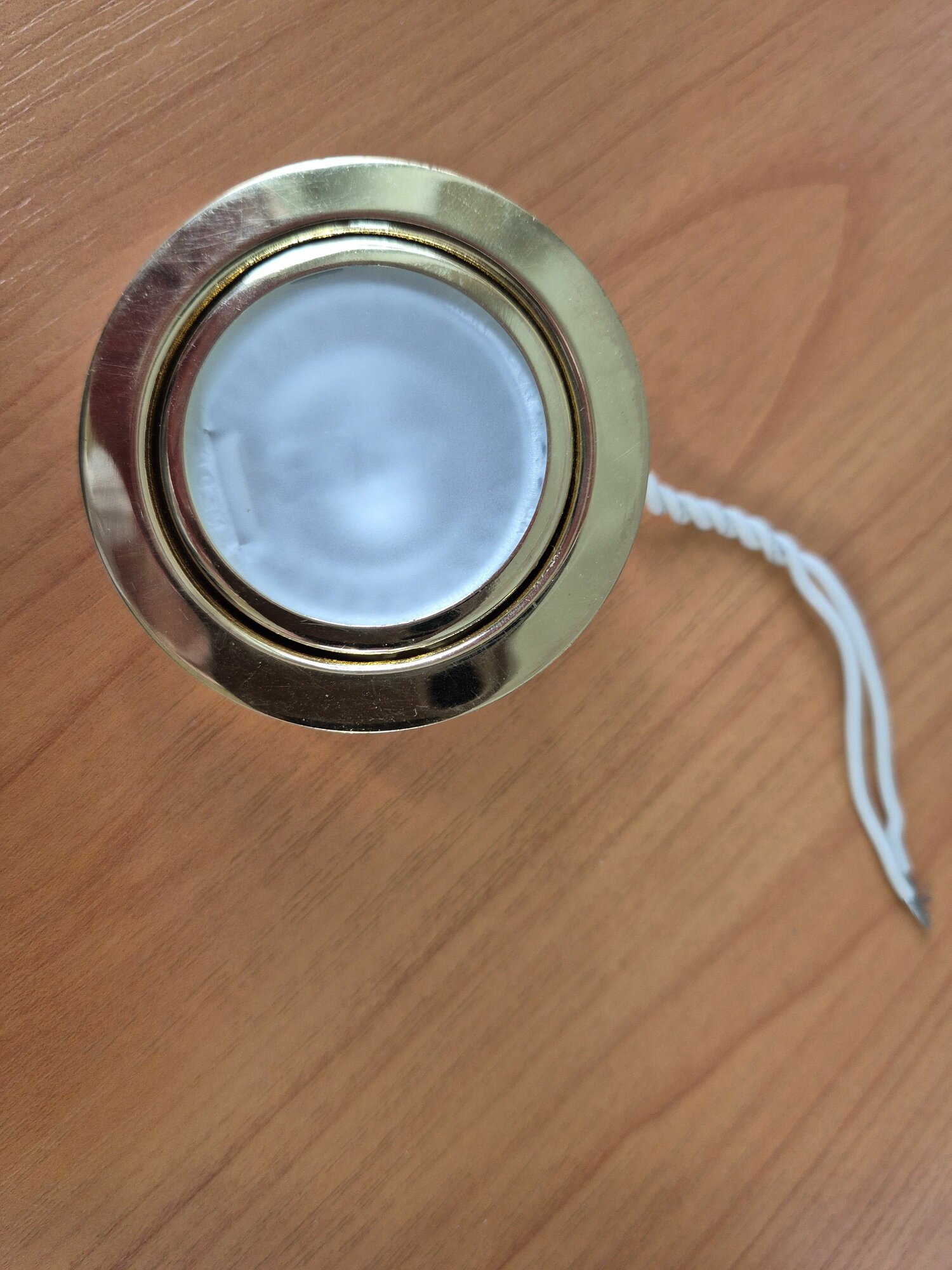 Светильник встраиваемый, круглый, золото, max 20W 12V GS Rheinland