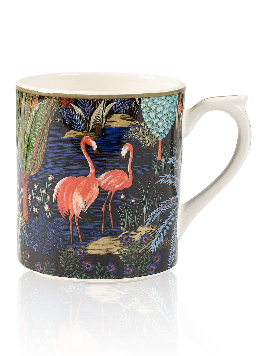 Кружка фаянсовая Gien Le Jardin Du Palais, 420 мл, глазурь, Франция