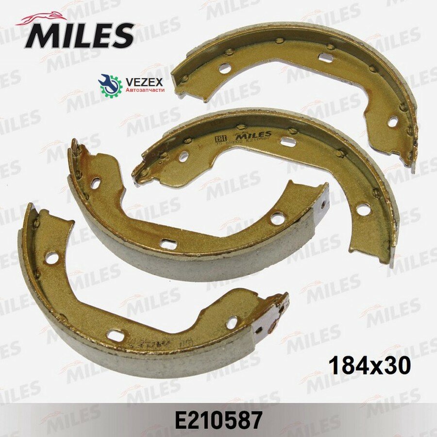 MILES E210587 Колодки стояночного тормоза BMW E60/E65/E83/E53/E70/VW T5 03-09/TOUAREG 2.5D 03-10 (TRW GS8478) E210587