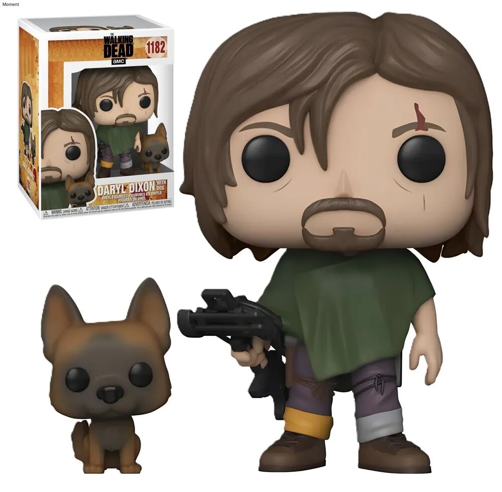 Фигурка Funko Pop! The Walking Dead Daryl Dixon with Dog 1182 10 см Винил Коллекционная фигурка для взрослых и детей