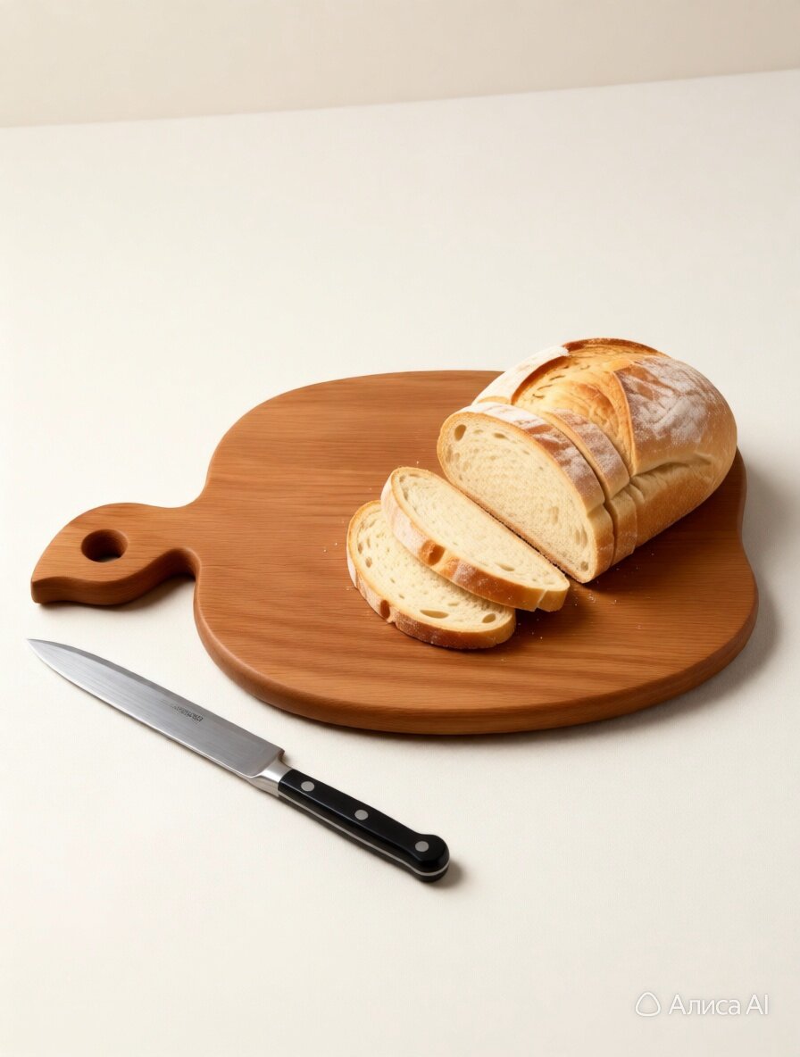 Доска разделочная бук, в форме яблока , покрыта маслом, размер 31х20