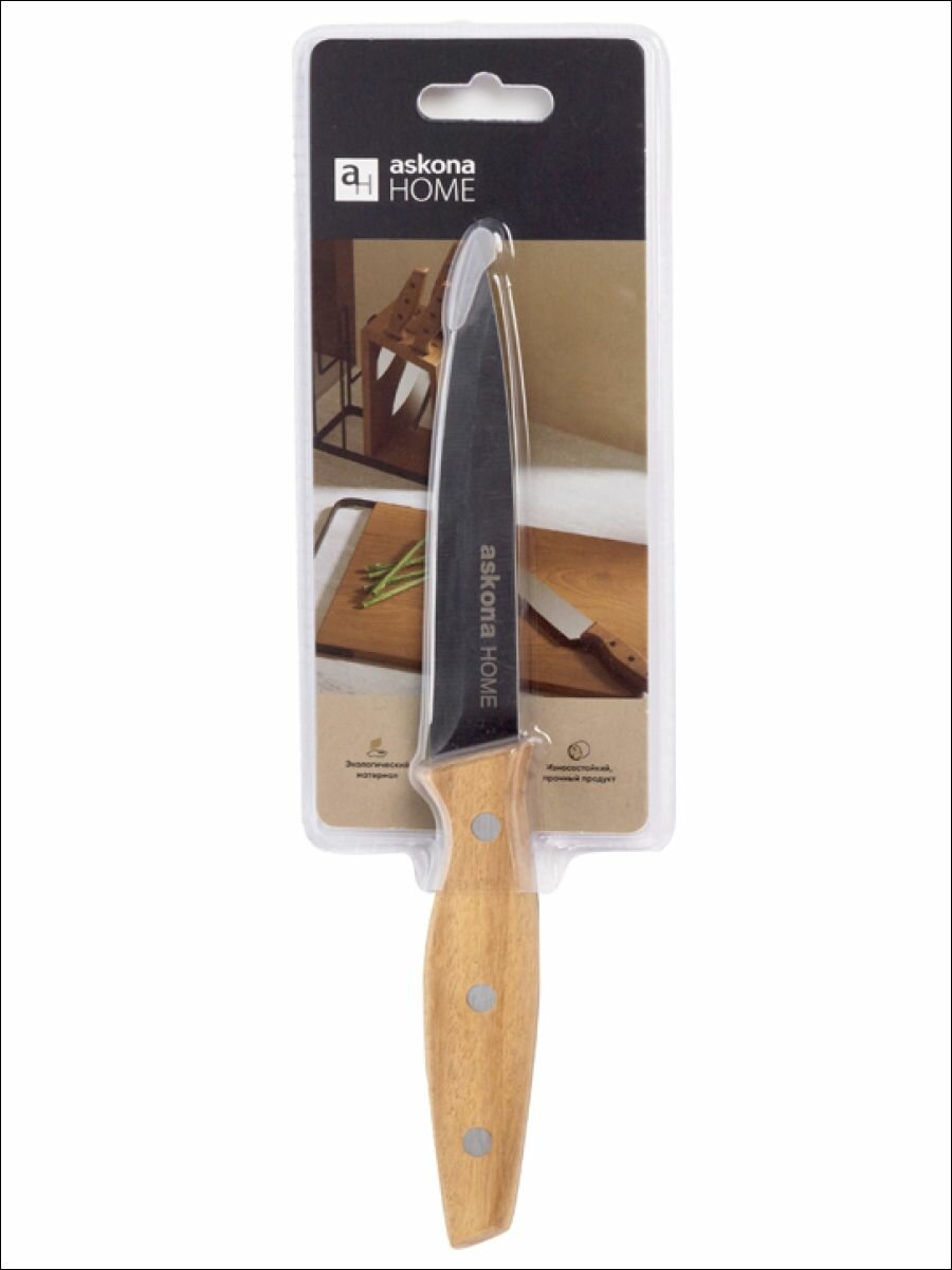 Нож универсальный Askona ( Аскона ) Acacia Wood 25 Нержавеющая мартенситная сталь