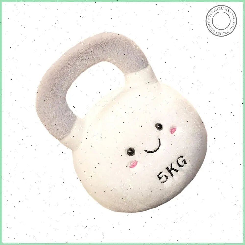 Гиря мягкая 5 кг, детская игрушка, хлопок, белый