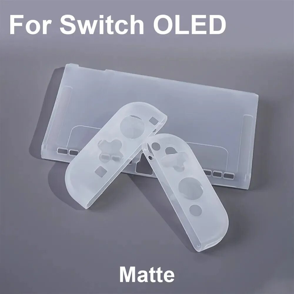 1 набор силиконовый матовый полупрозрачный защитный чехол TPU для Nintendo Switch OLED Joycon