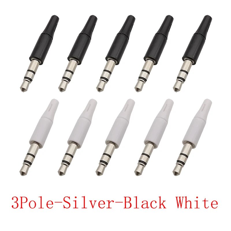 Аудио разъем 3,5 мм 3/4 полюса 10 шт 3Pole Silver BKWH