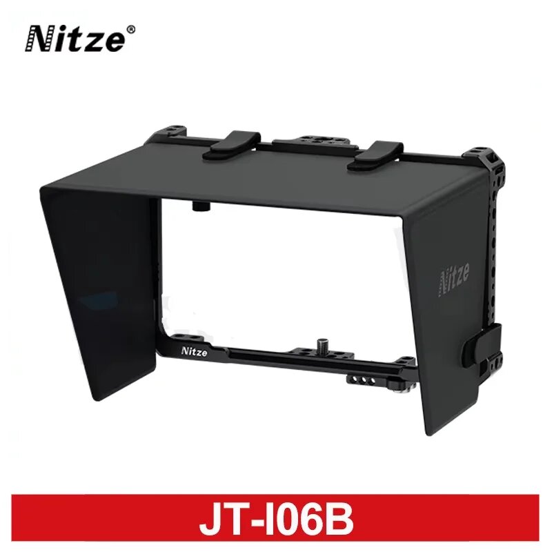 Клетка для монитора NITZE для Portkeys LS7P, 7-дюймовый солнцезащитный козырек, крепление для монитора, кабельный зажим