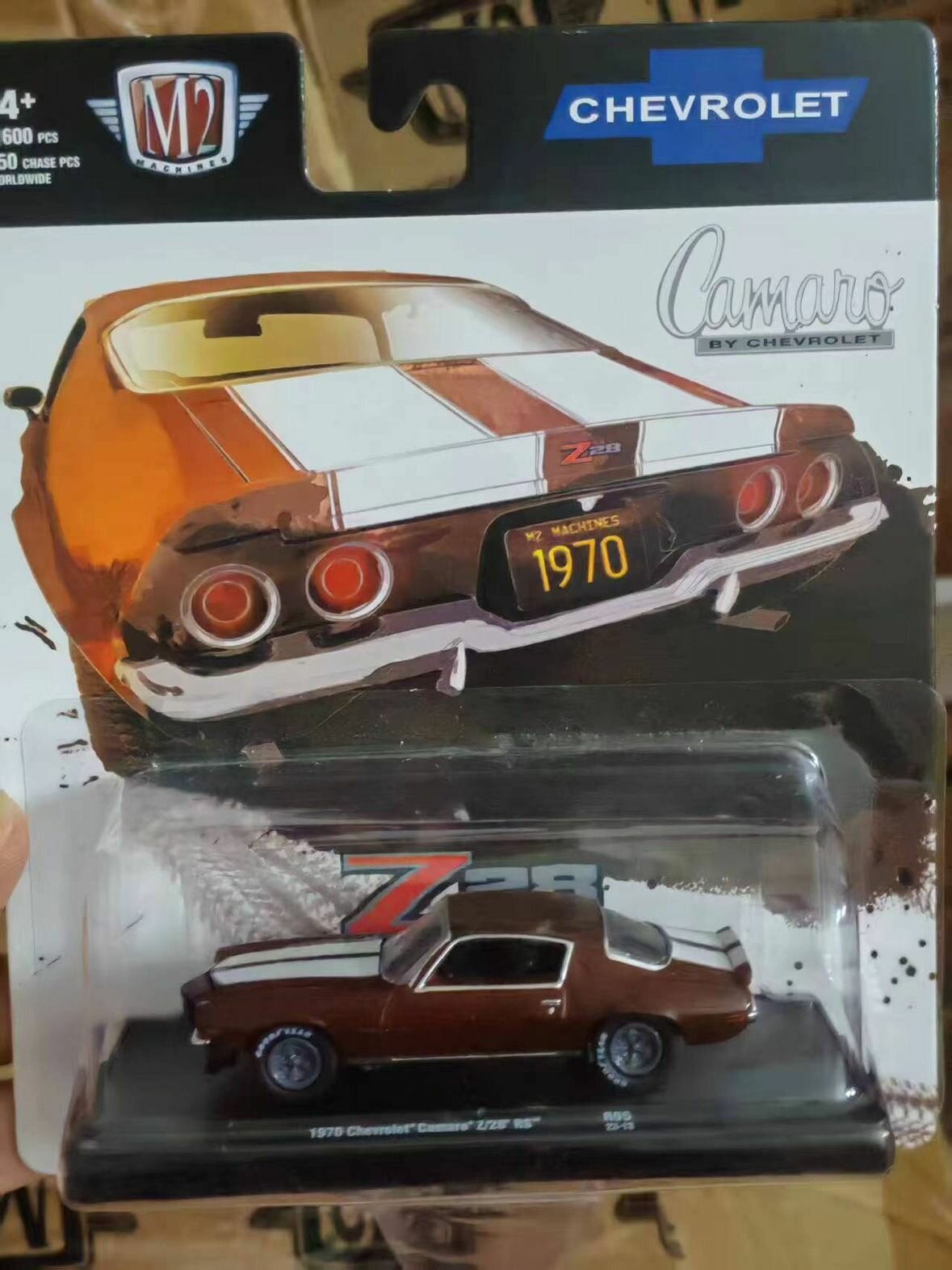 Детская игрушка машинка, M2 1/64, литая модель(1970 Шевроле)