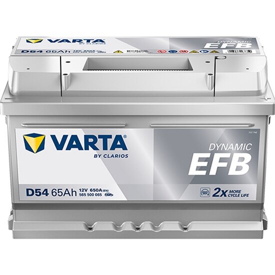 Аккумулятор Varta Blue dynamic EFB D54 565 500 065, 650A, 65 Ач