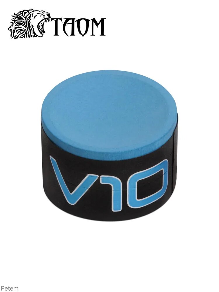 Мел бильярдный Taom V10 синий для русского бильярда 1 шт