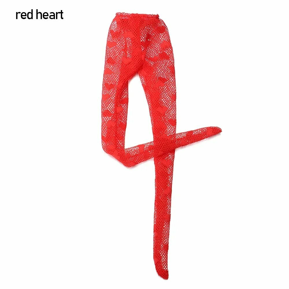 Красные чулки для кукол 1/6 red heart
