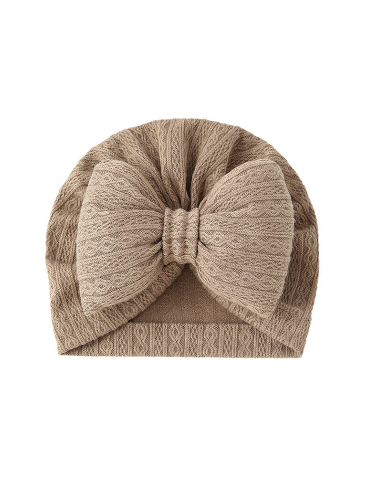 Детская хлопковая шляпка с бантом, Цвет Хаки