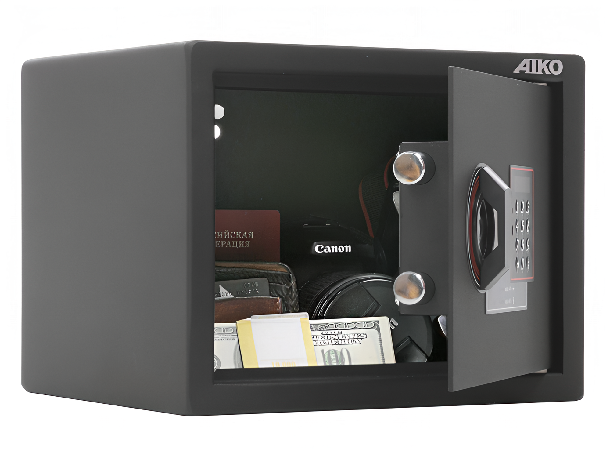 Сейф гостиничный промет AIKO SH-23, EL new, электронный замок, черный