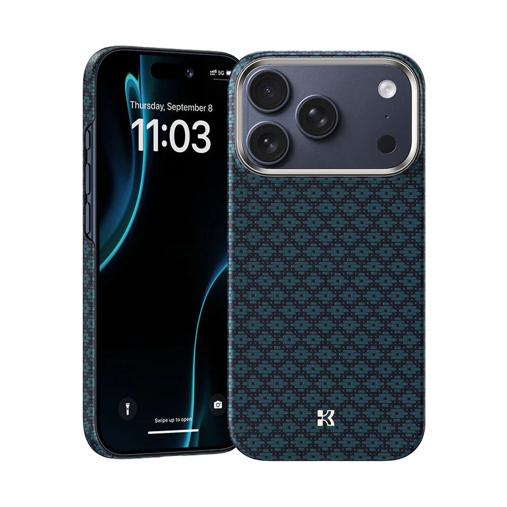 Чехол Benks ArmorGrid Case built with Kevlar® для iPhone 17 Pro 6.3", цвет синий Blue C. K. FL. AP. BE.0069