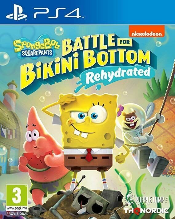 Диск SpongeBob SquarePants: Battle for Bikini Bottom - Rehydrated для PS4 (русские субтитры)