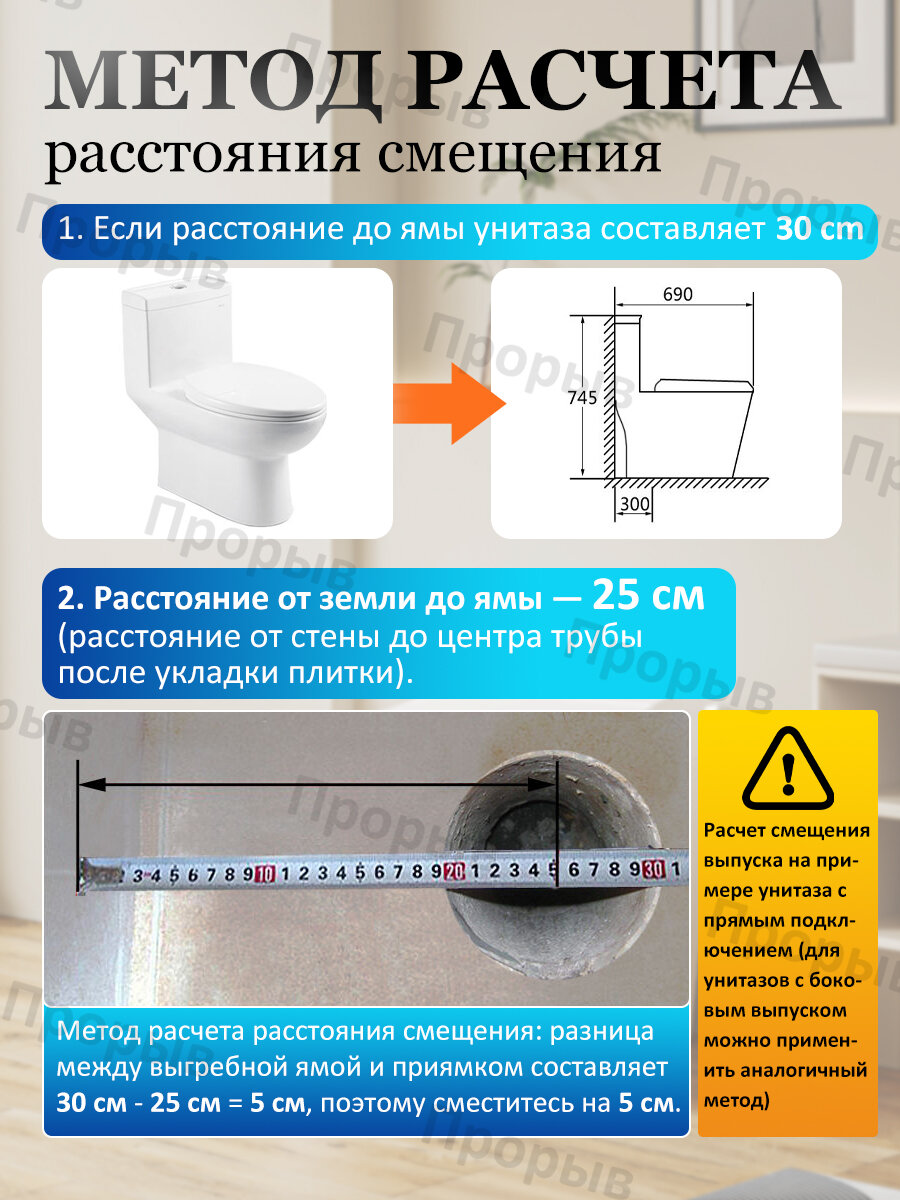 Отвод для унитаза — фото 1