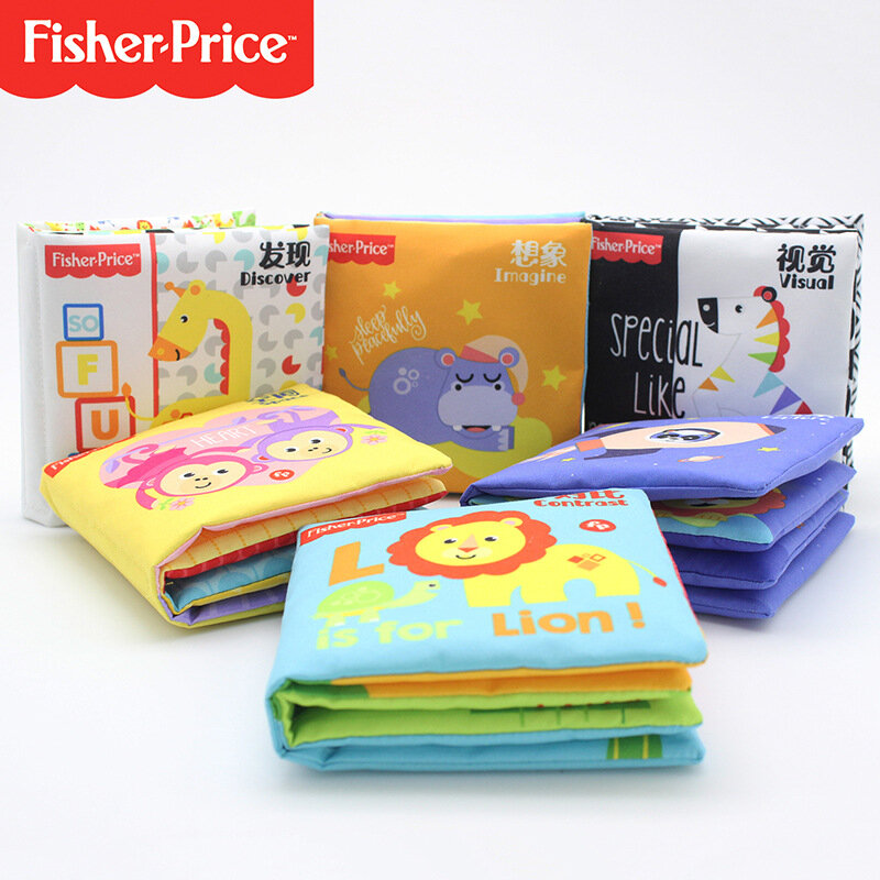 Набор из 6 тканевых книг Chen Tai для раннего STEAM-образования, устойчивых к разрывам и пригодных для жевания, для младенцев и малышей.