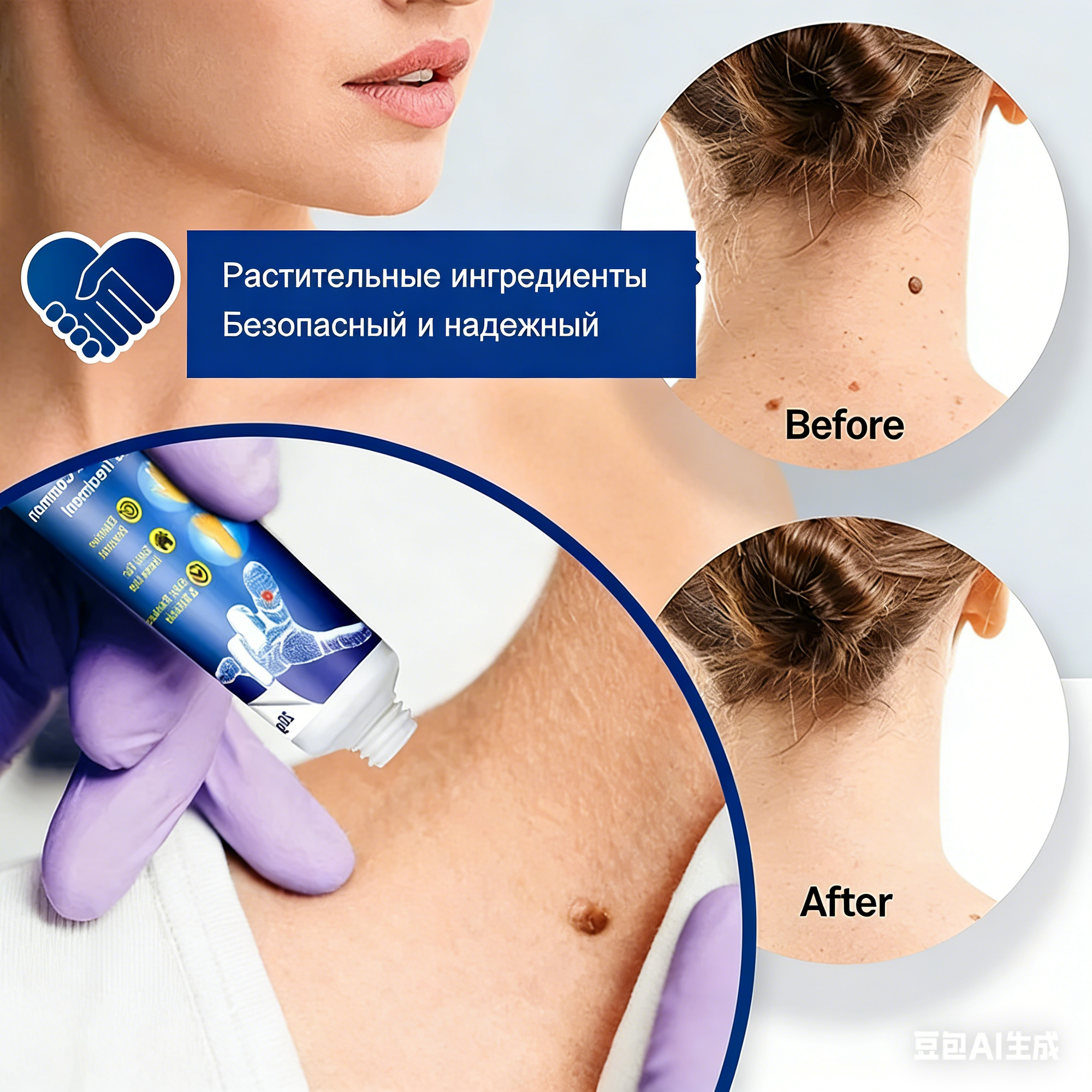 Натуральное средство Папилофаг для удаления папиллом, бородавок, кондилом и ороговевшей кожи.20 г.