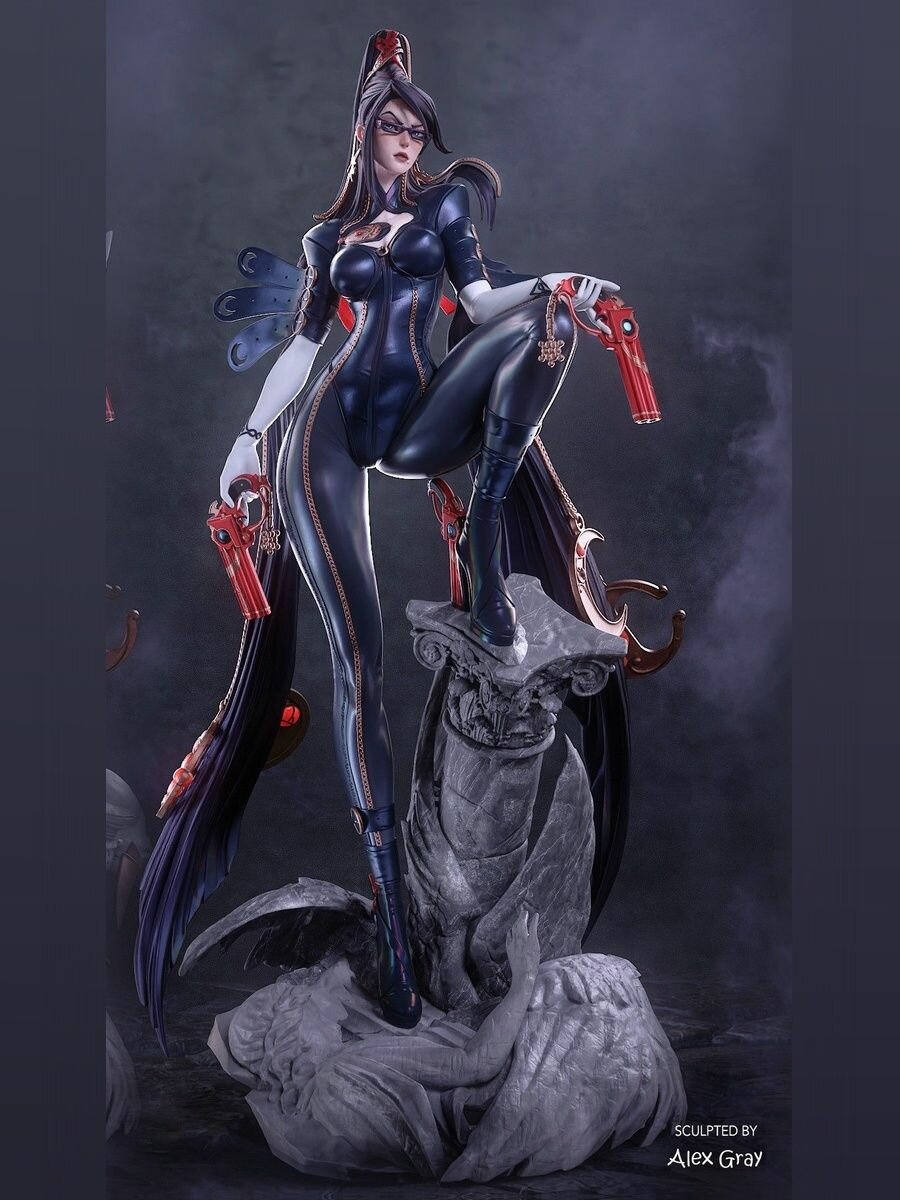 Фигурка под покраску Bayonetta, маленькая база