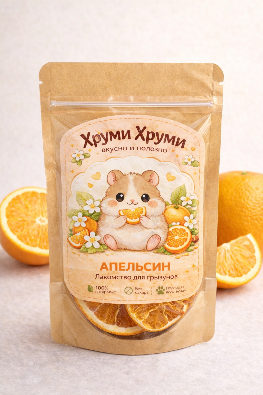 Лакомство для грызунов Хруми Хруми Апельсин 15 г