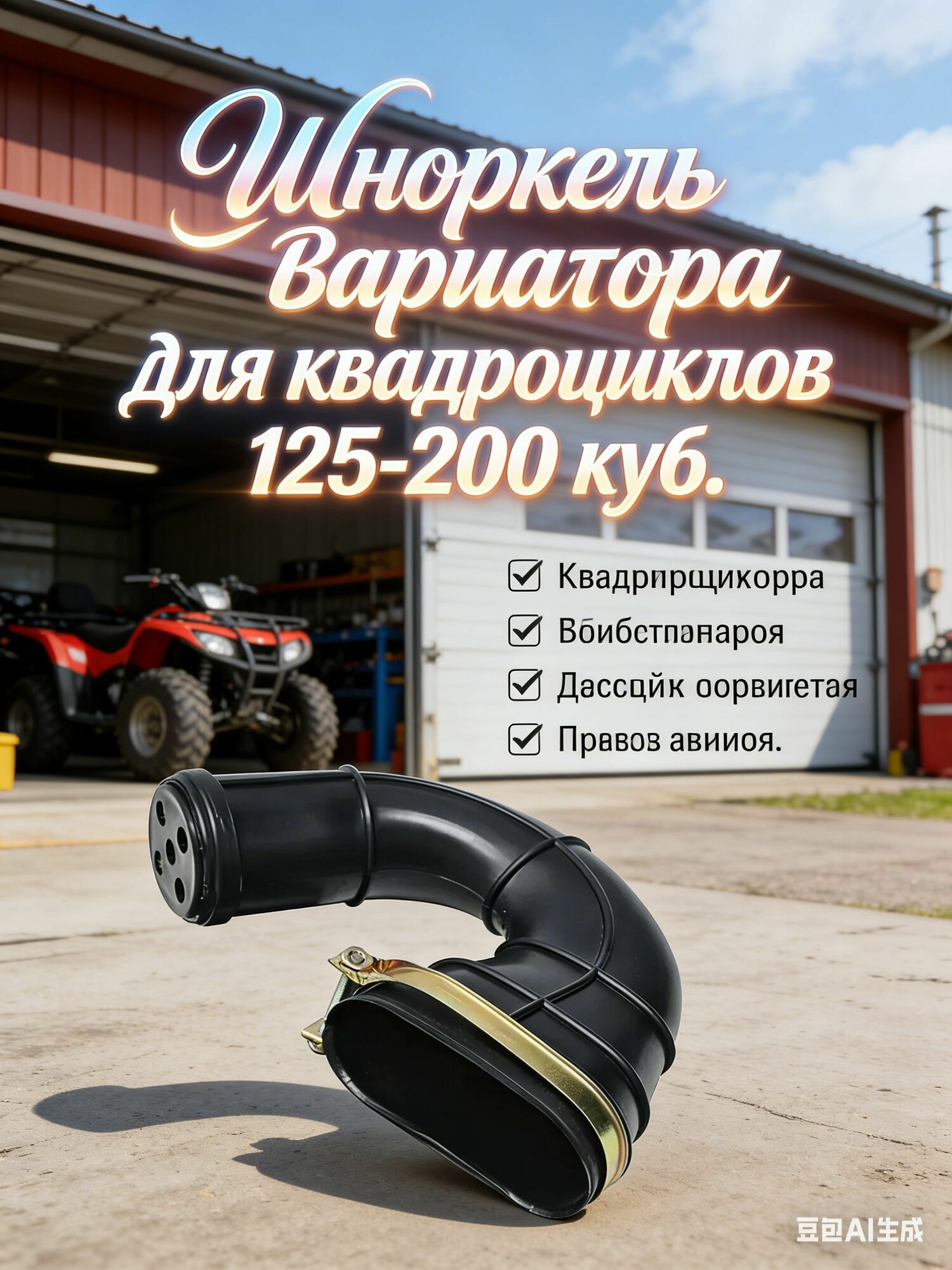 Шноркель вариатор для квадроциклов 125-200 кубов
