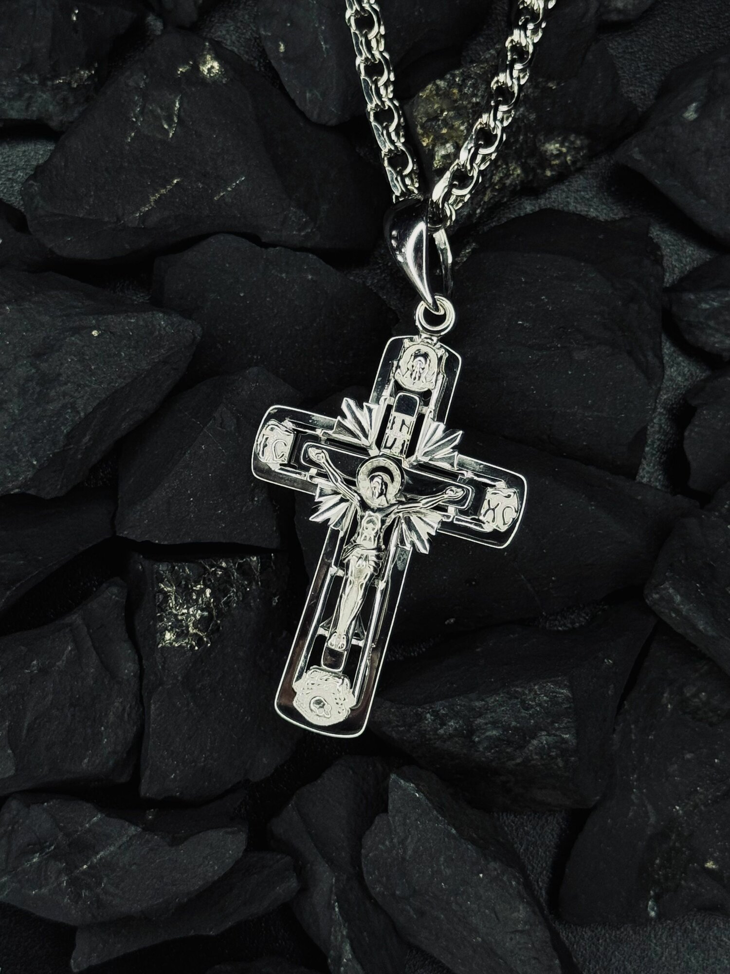 Крестик, серебро, 925 проба