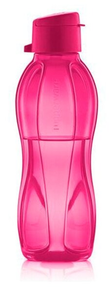 Бутылка для воды 500 мл Tupperware ЭКО малиновая. помещается в ранце у школьника, женской сумке, рюкзаке