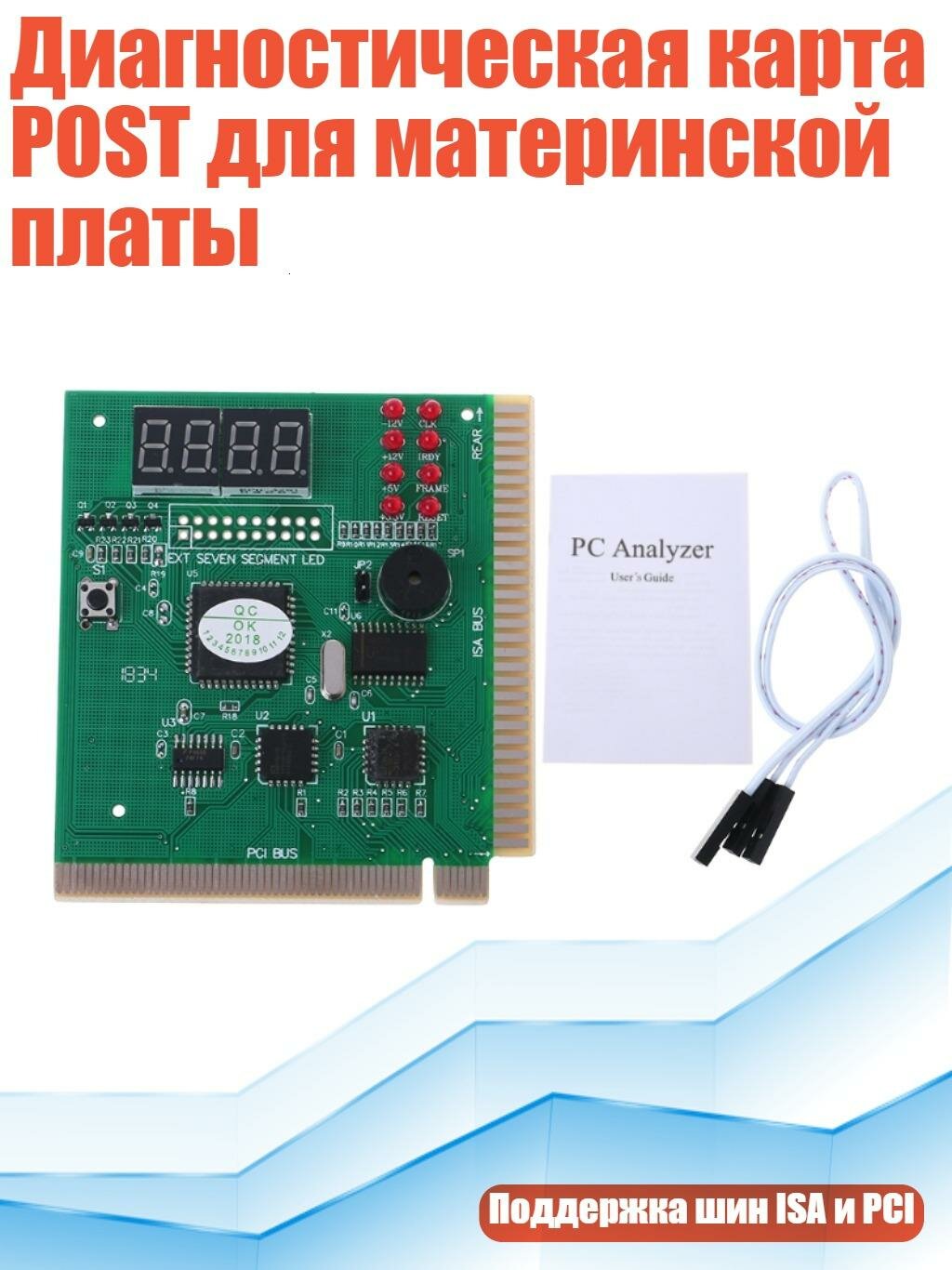 Диагностическая карта POST для материнской платы