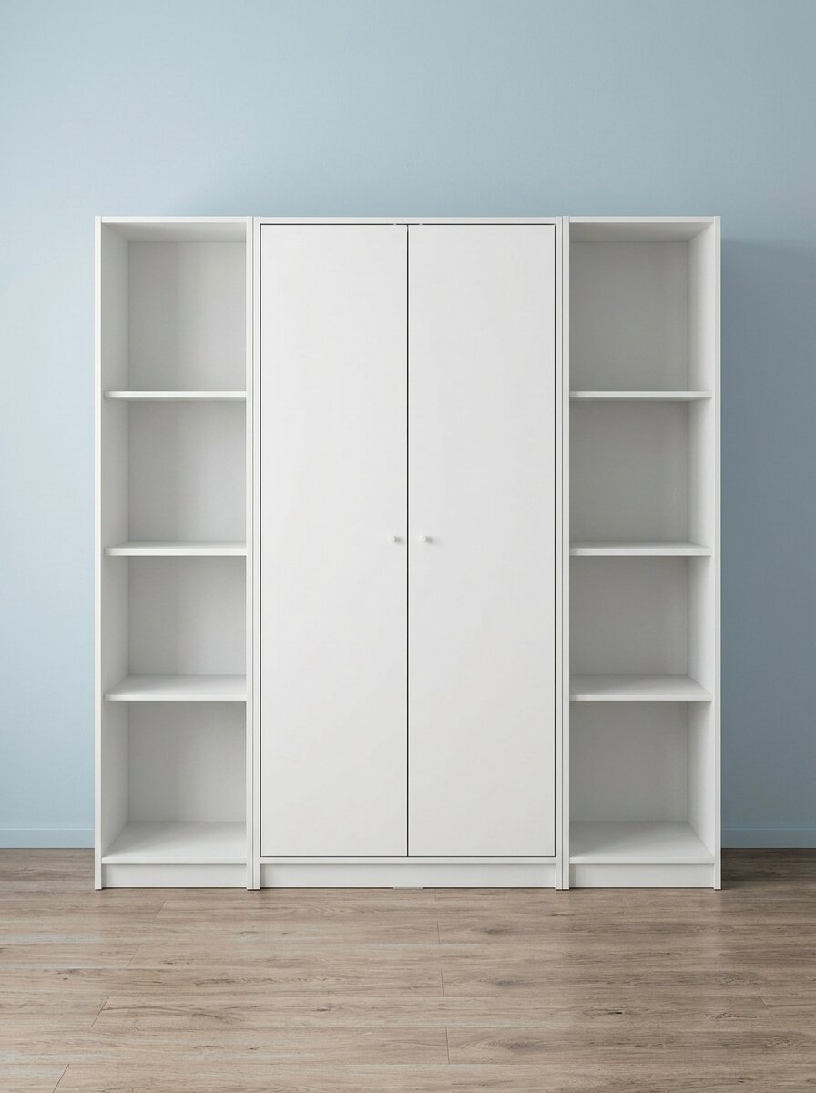 Шкаф икеа KLEPPSTAD, модульный, скандинавский, 159х176x55 см