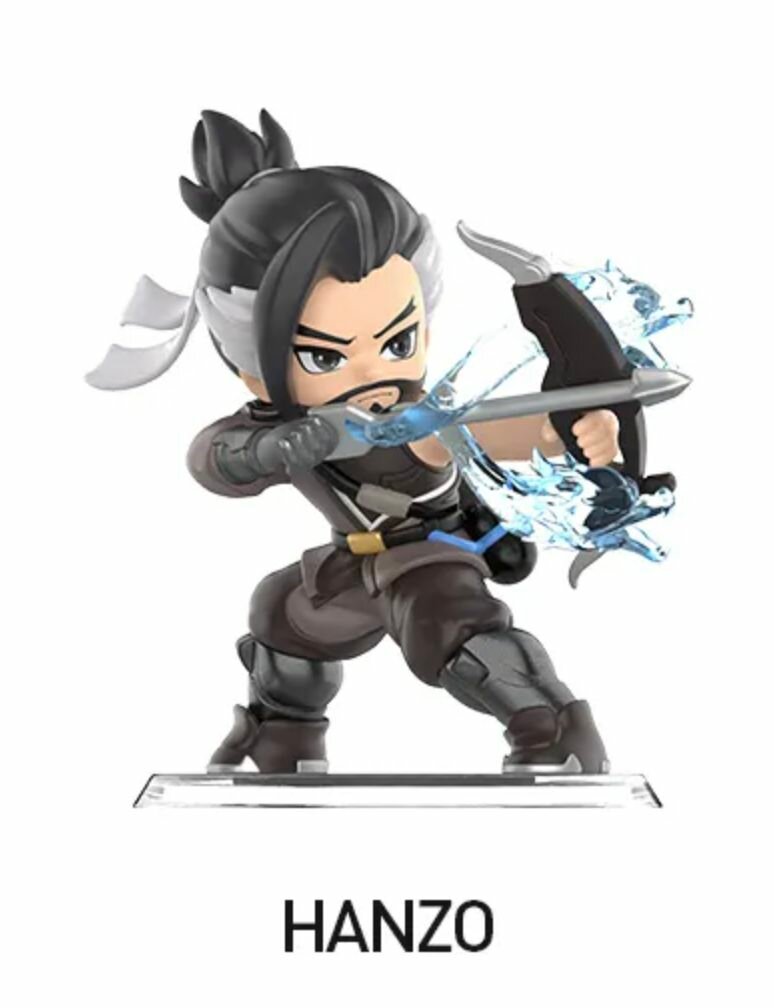 POP MART - Коллекция Overwatch Play of the Game Series Figure, HANZO, Подарки, украшения комнат, 1 шт