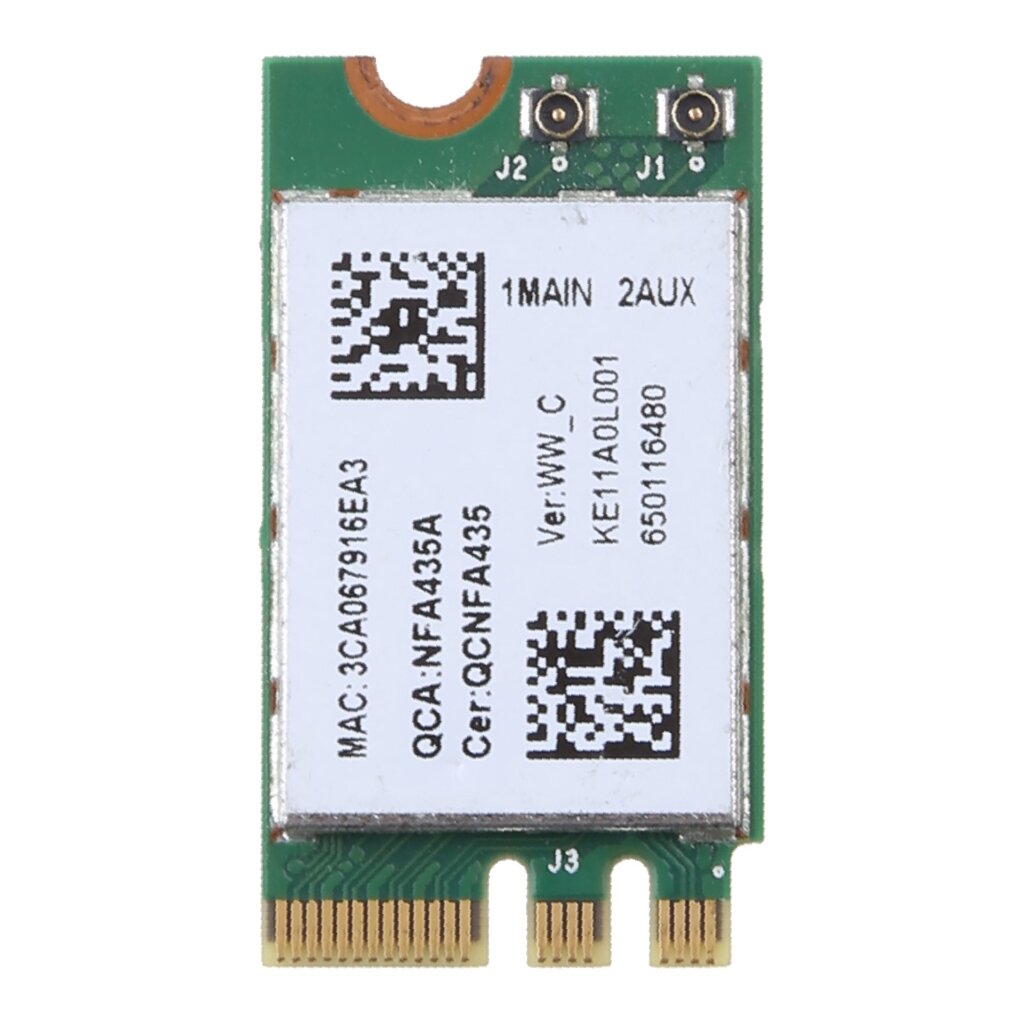 Карта Беспроводного адаптера для QCA9377 QCNFA435 802.11AC 2.4G/5G NGFF WIFI WLAN Card Bluetooth-совместимая 4.1 для ПК