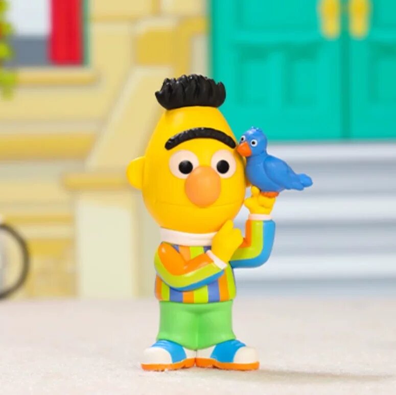 Фигурка Берт из серии Sesame Street, слепок коллекционной игрушки, желтый персонаж