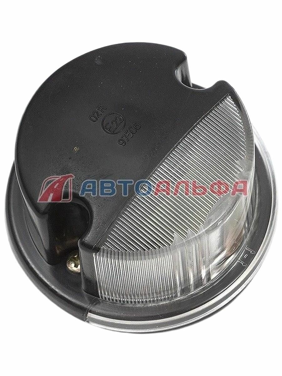 Фонарь габаритный передний 24В бело-черный КАМАЗ, МАЗ, ЗИЛ