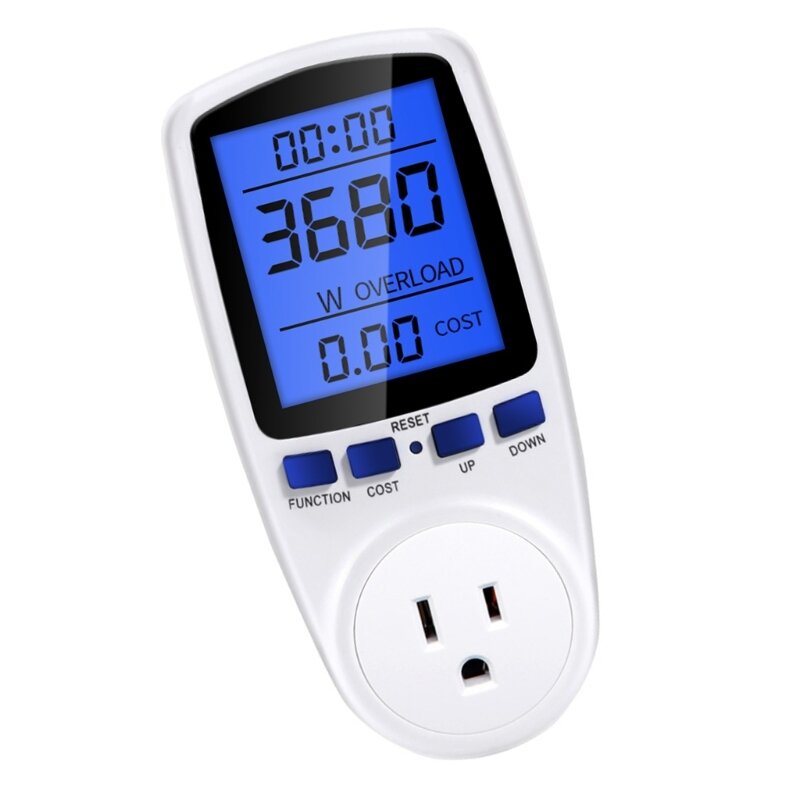Модернизированный Ваттметр Измеритель мощности Домашнего монитора потребления электроэнергии Монитор использования электроэнергии Монитор потребления энергии Электричество