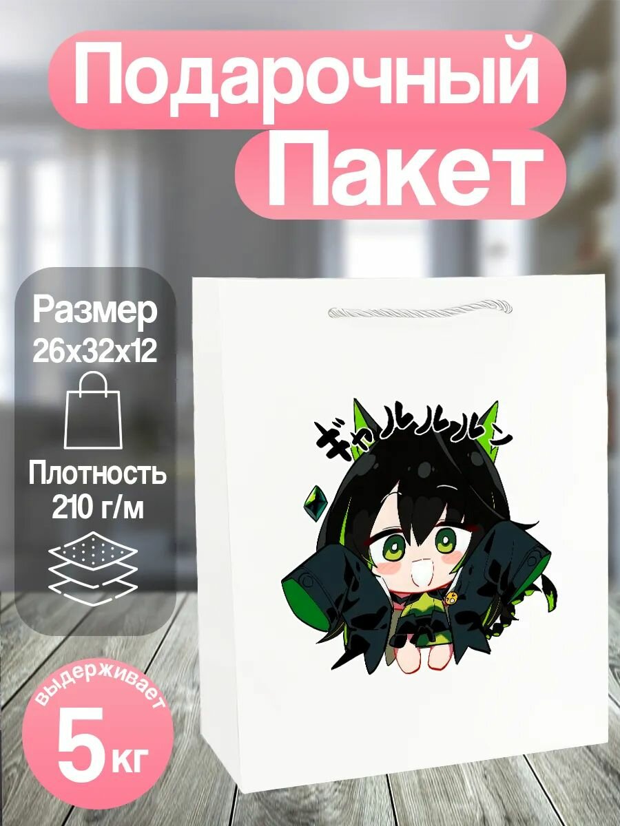 Пакет подарочный Arknights Endfield, упаковка для подарка, 26х31 см