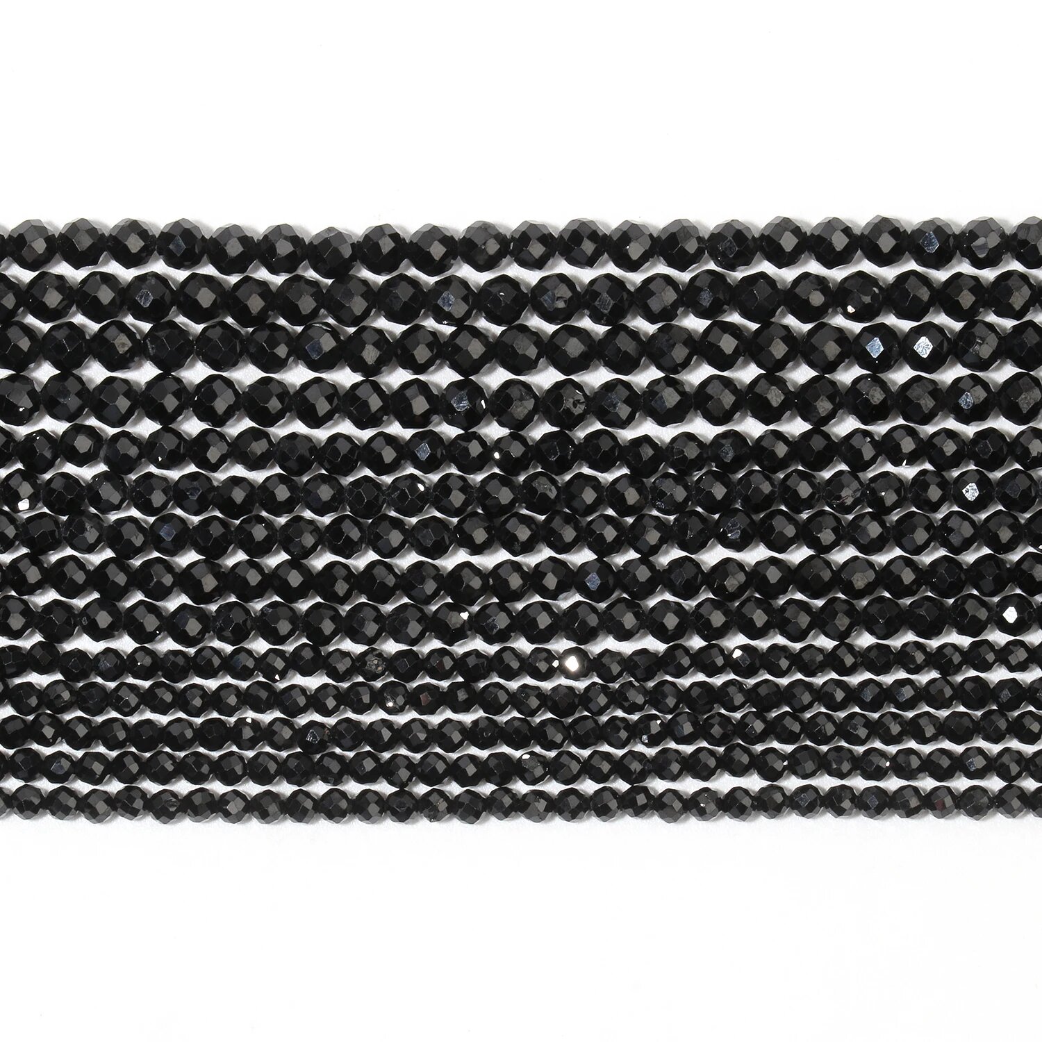 Крошечные бусины натуральные гранат опал лабрадорит содалит Черный, 3mm about 110pcs, black agate