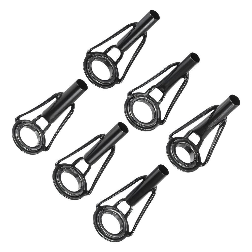 6 шт. удочки из нержавеющей стали, ремонтный набор с проушинами, аксессуары для рыболовных снастей