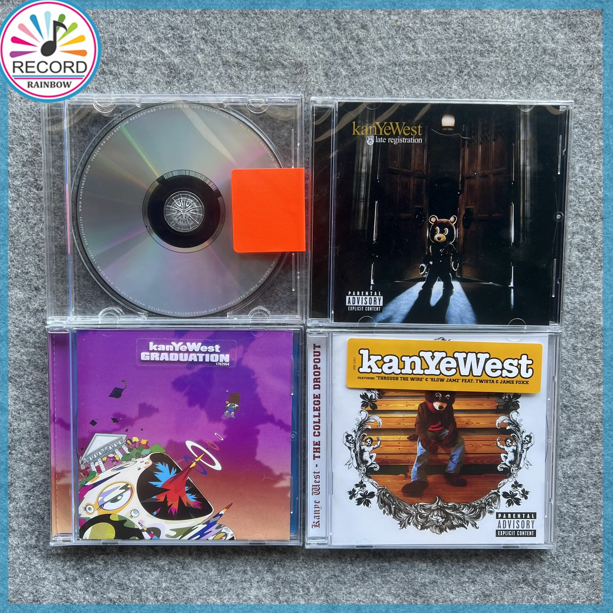 CD Kanye West Late Registration, Yeezus, Graduation, The College Dropout CD запечатанный совершенно новый альбом